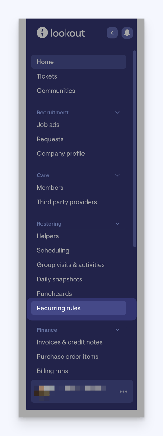 Support at Home schedule rules